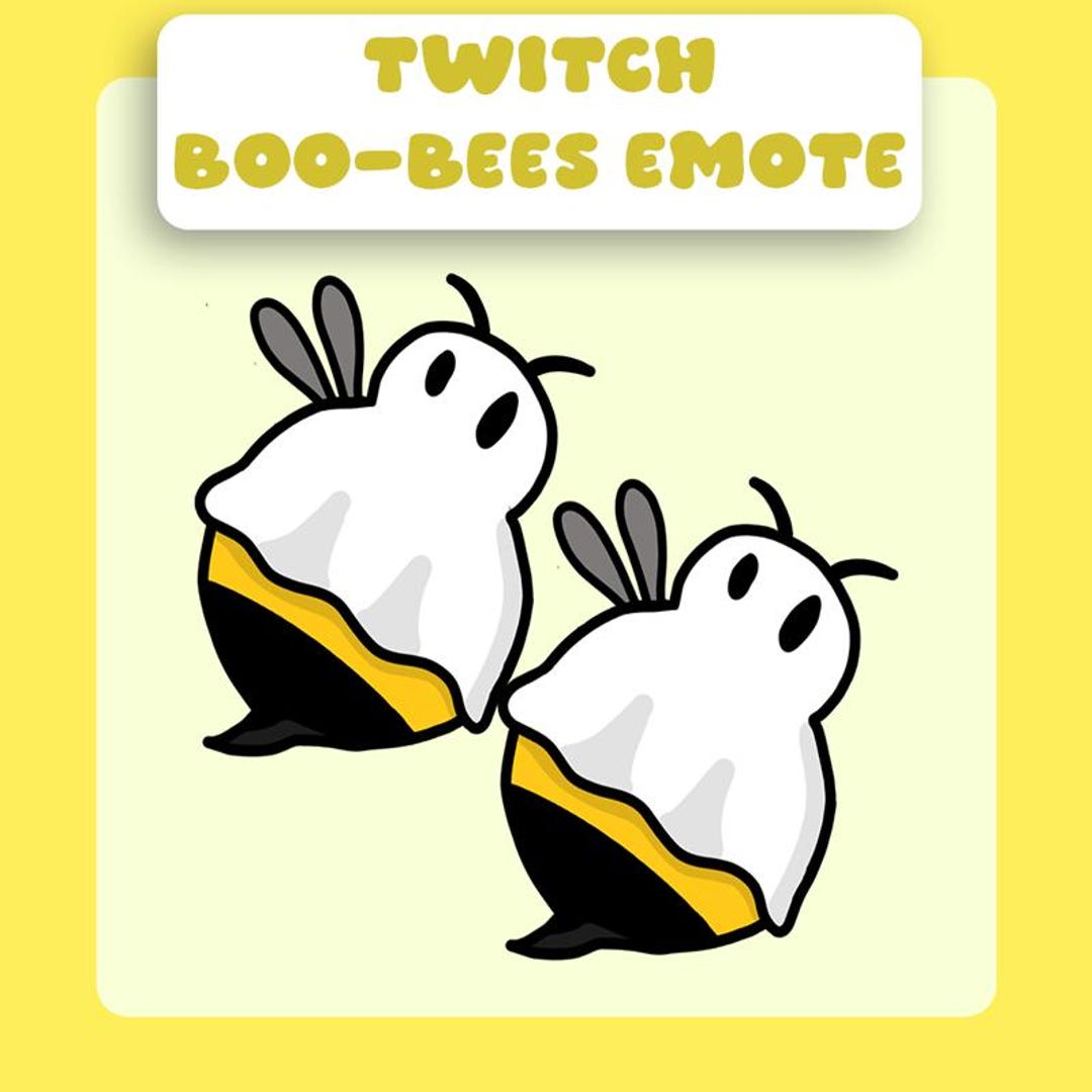 Boo-bees Twitch Emote | Funny Halloween Ghost Bee Animated Emote - Etsy