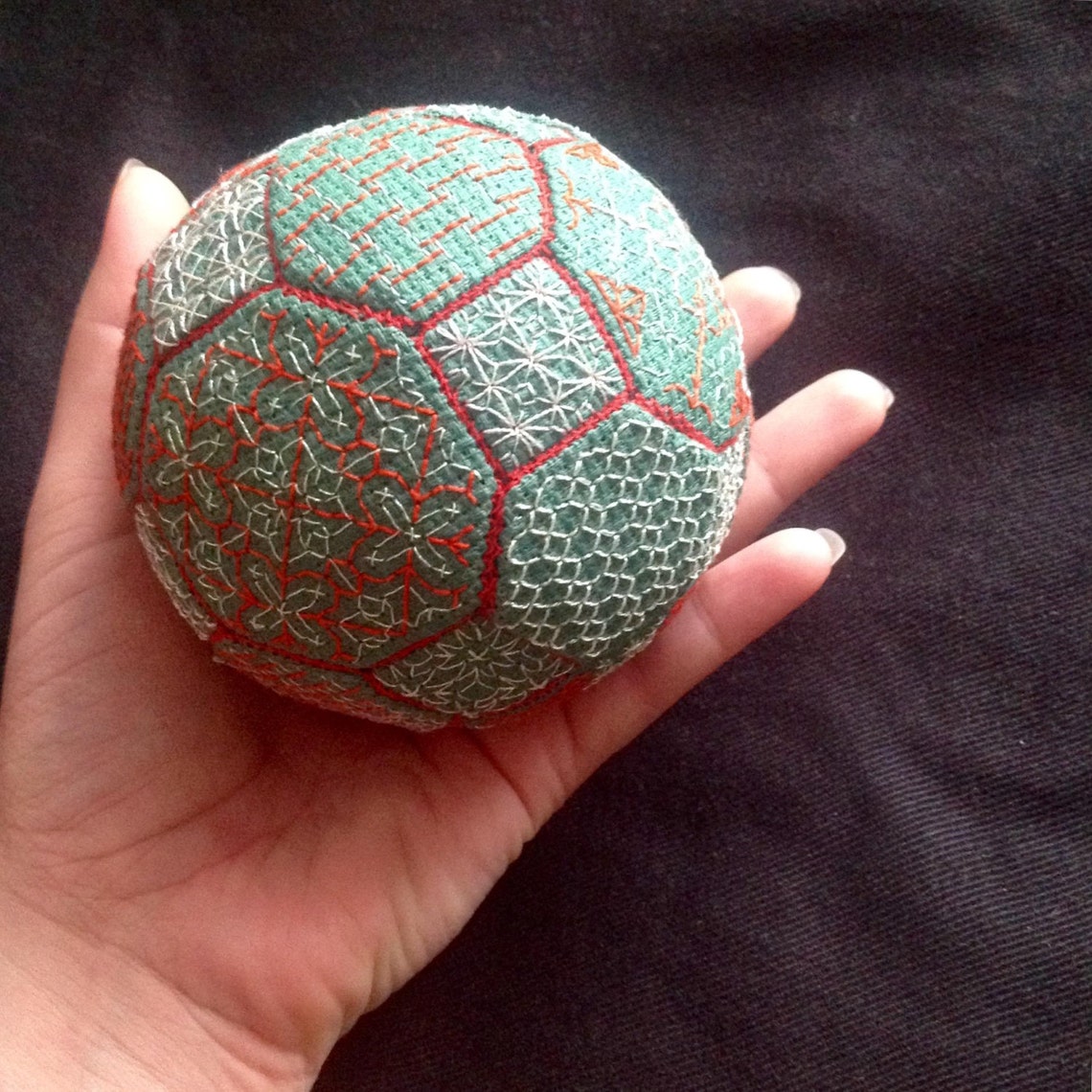 Ornament Blackwork Stitch Quaker Ball Pattern - Etsy