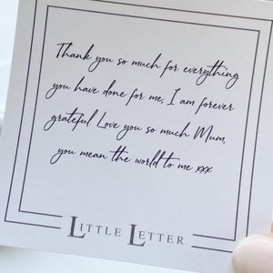 Mother of the Bride Poem Print & Letter, Little Letter Keepsake ...
