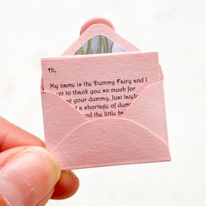 Dummy Fairy Letter for Little Girl | Dummy Weaning | Dummies | Fairy ...