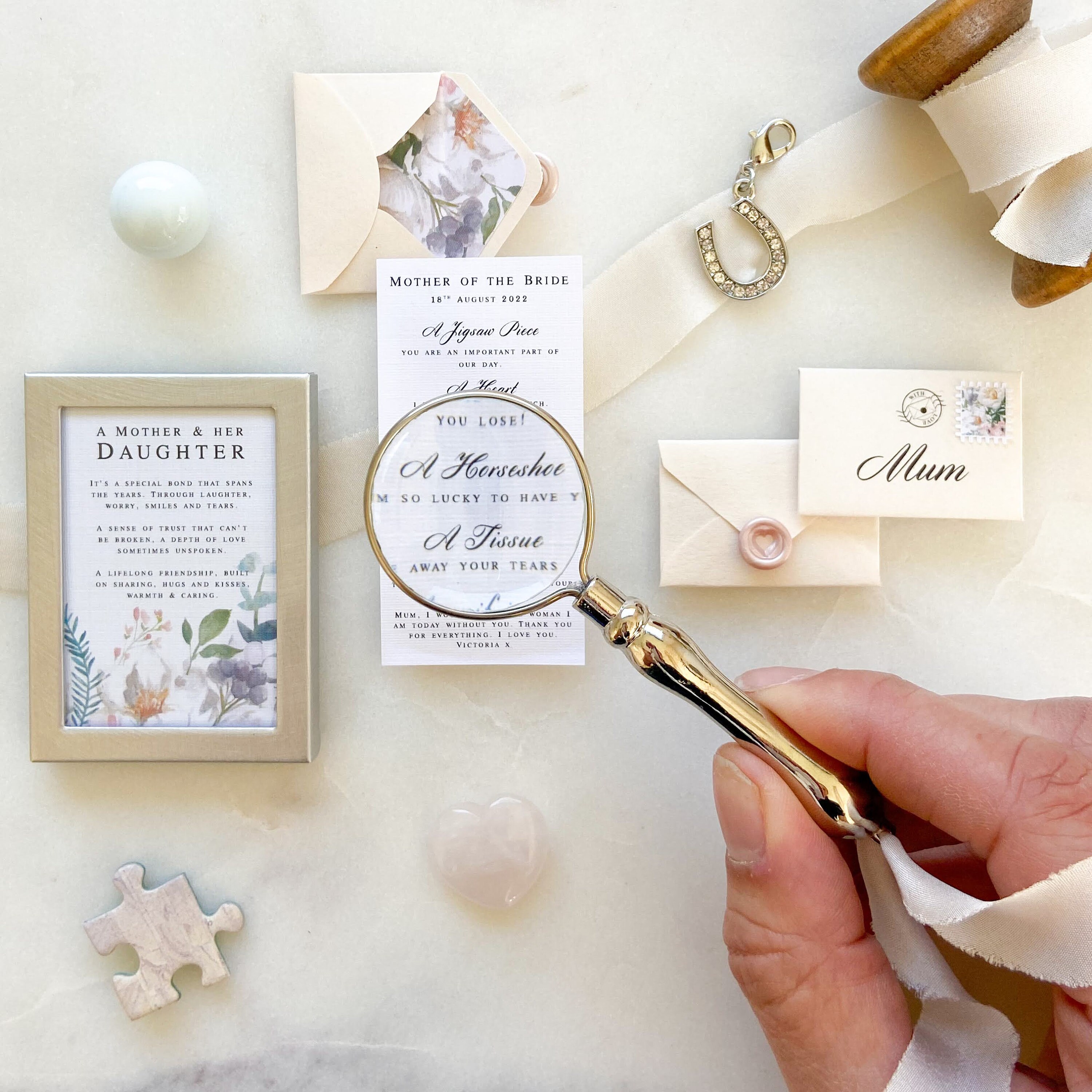 Mother of the Bride poem print & Letter Custom Personalised | Etsy