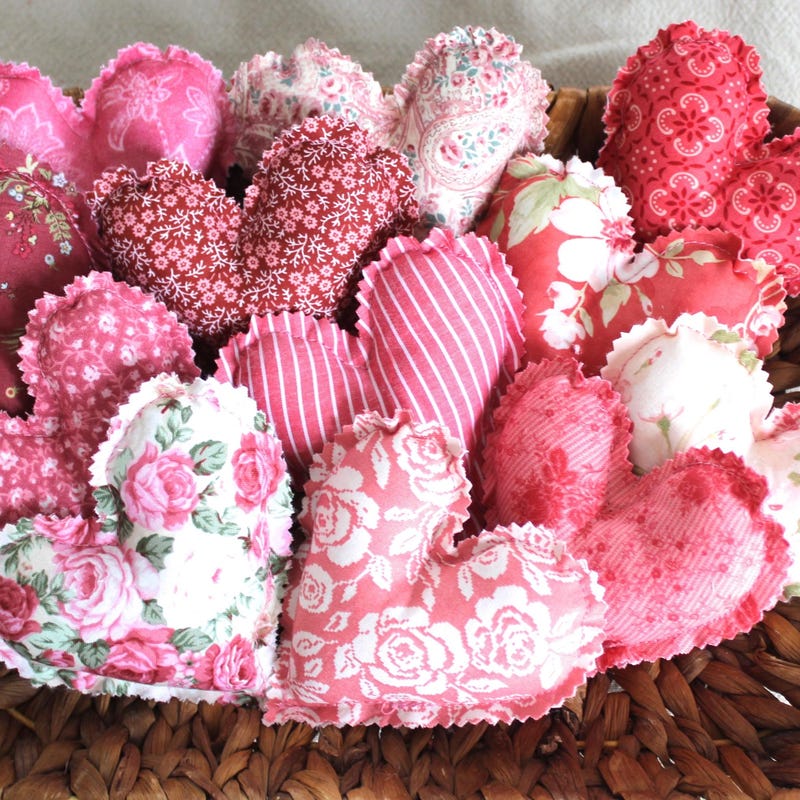 Pink Heart Lot Ornament - Etsy