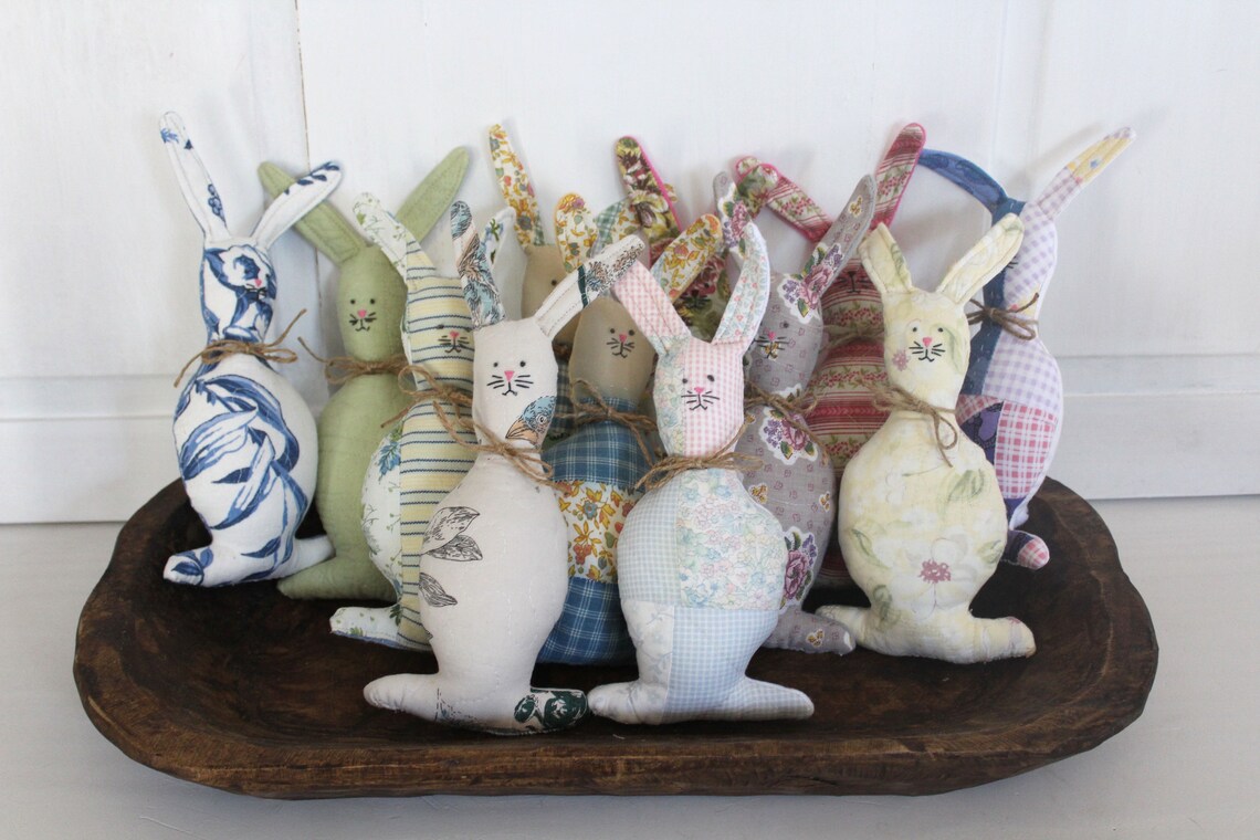 Bunnies for Sale Scrappy Bunnies Quilty Bunnies Easter Rabbits - Etsy