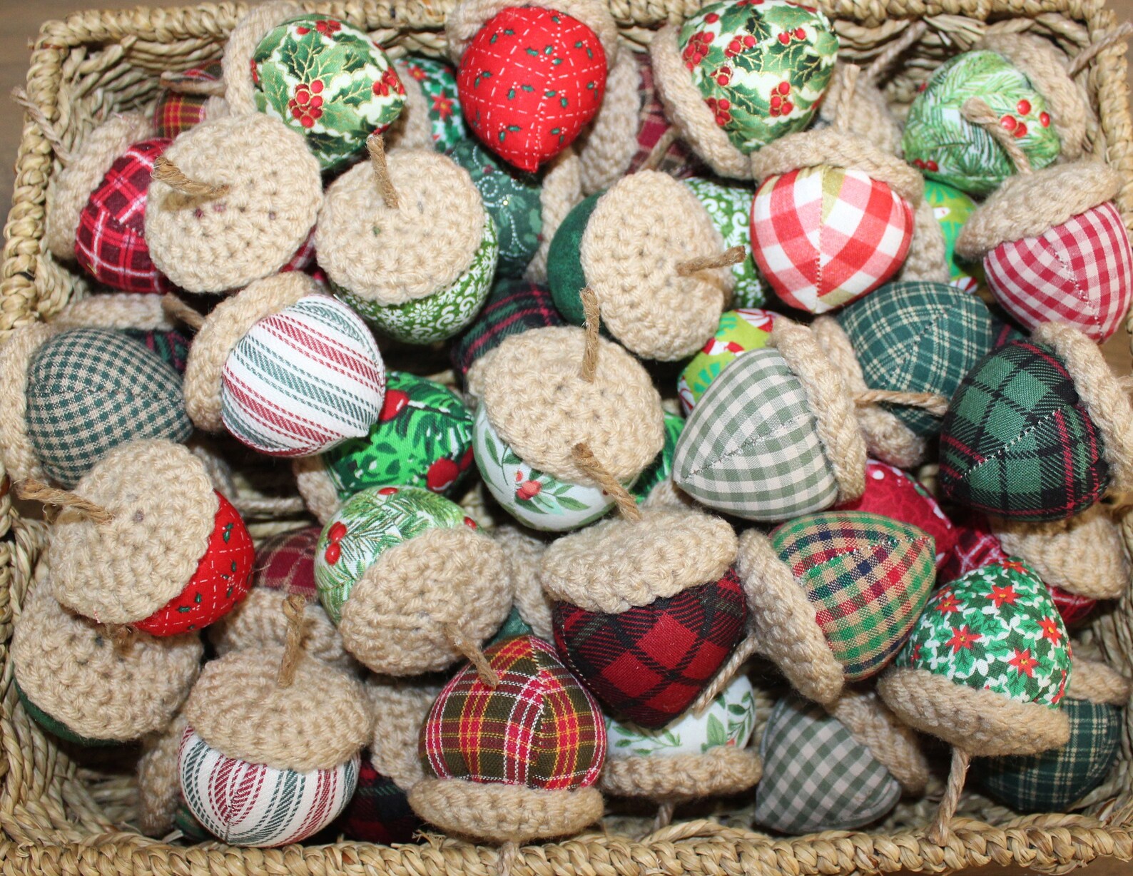 Handmade Fabric Acorns Christmas Acorns Christmas Accents Bowl - Etsy