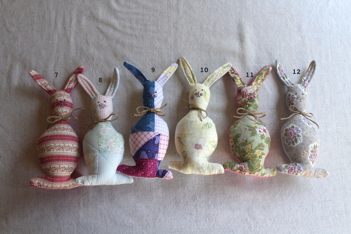 Bunnies for Sale Scrappy Bunnies Quilty Bunnies Easter Rabbits - Etsy