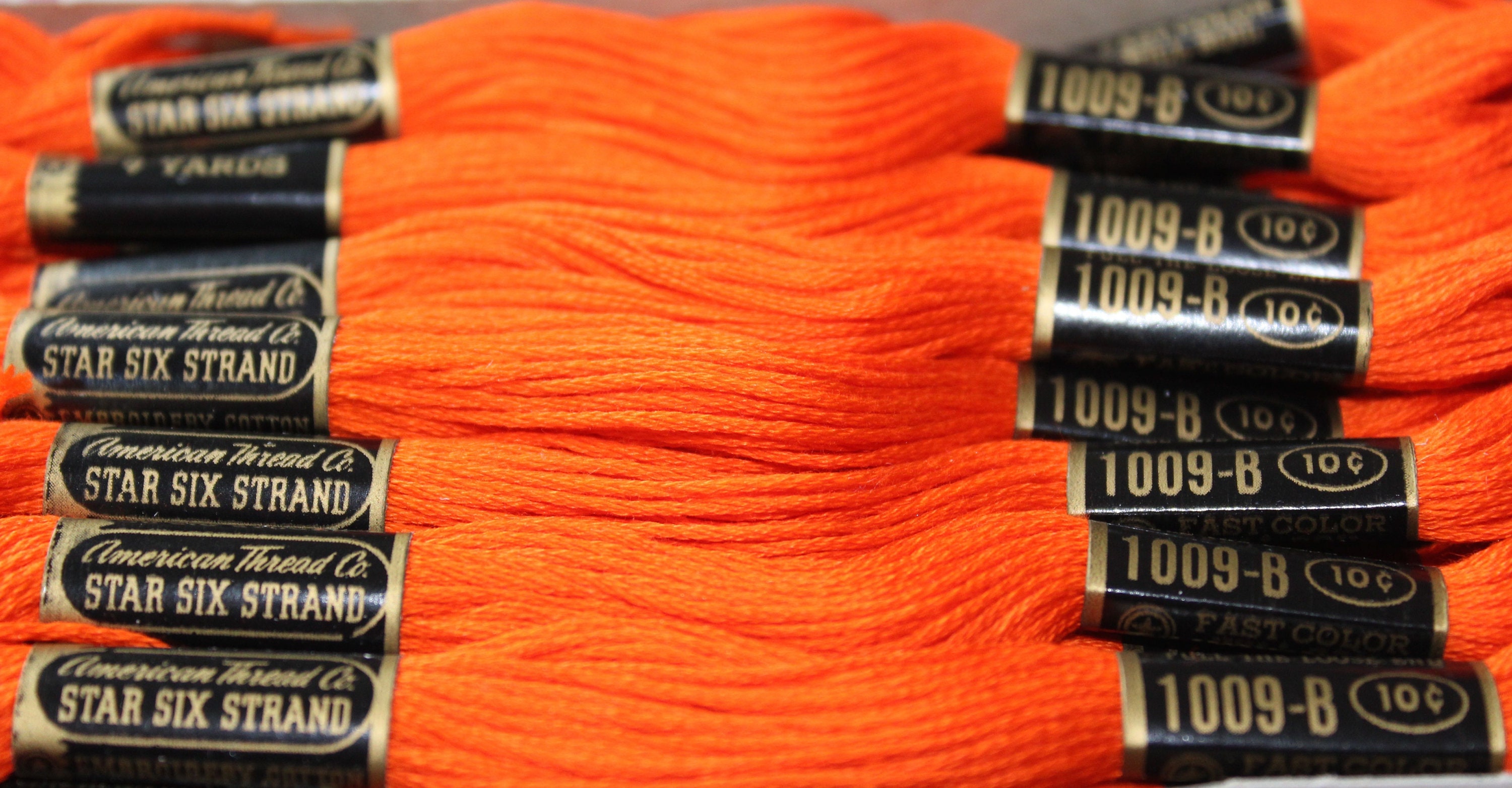 Sewing & Needlecraft 2 Skeins 1009-B Tangerine Vintage Star Six Strand ...