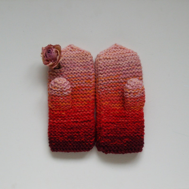 Pink Mittens - Etsy