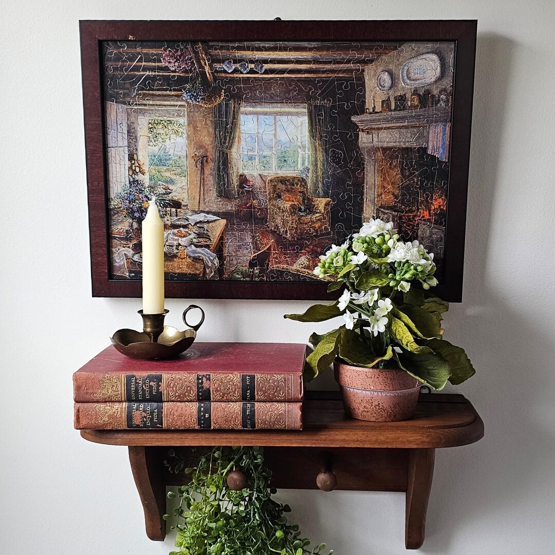 Vintage Art | Framed Puzzle Cottage Core Home | English Countryside ...