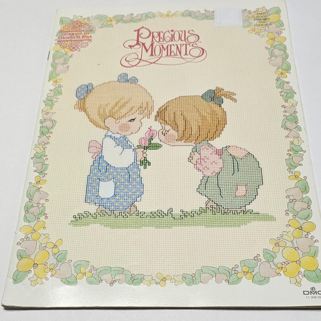 Vintage Precious Moments Cross Stitch Pattern Book Good Friends Are ...
