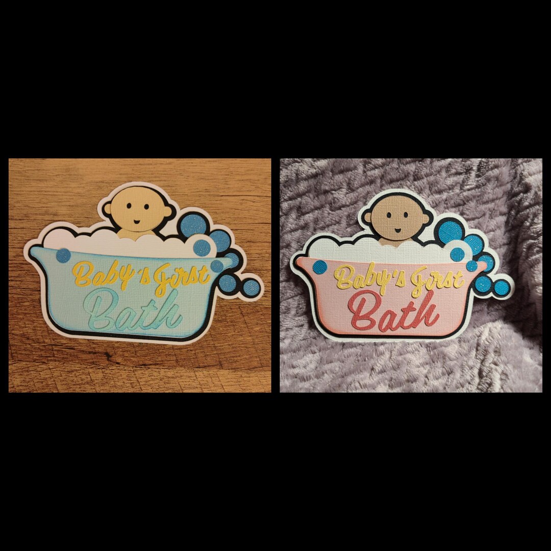 Baby's First Bath Title - Etsy