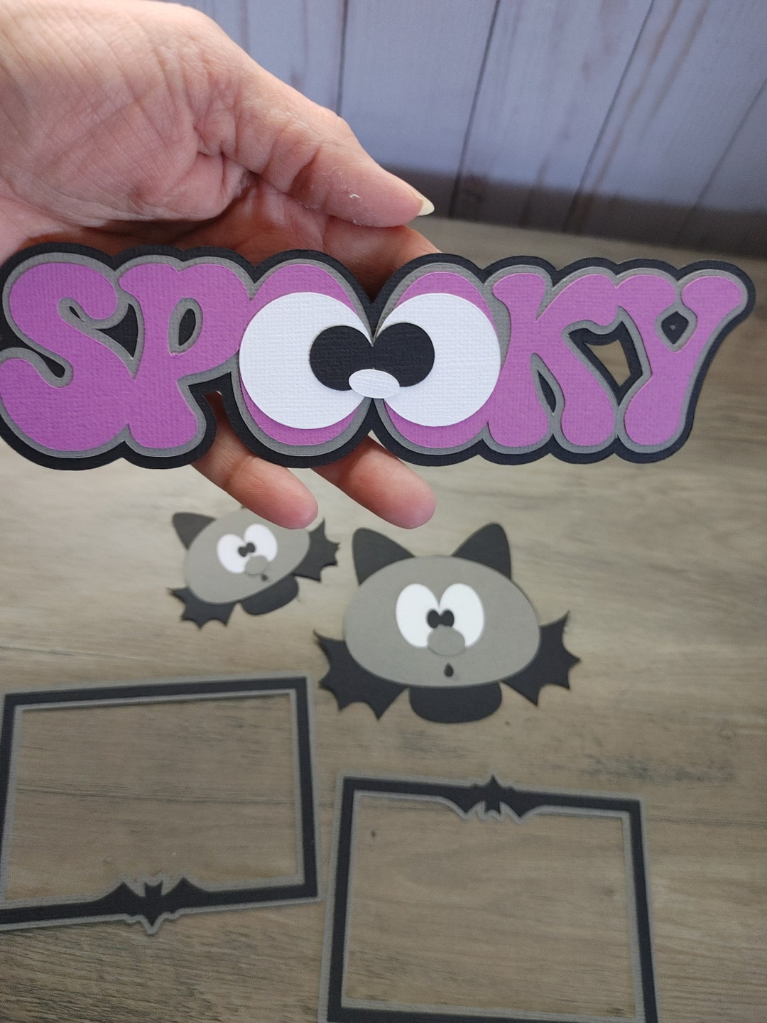 Halloween Spooky Scrapbook Title Set - Etsy