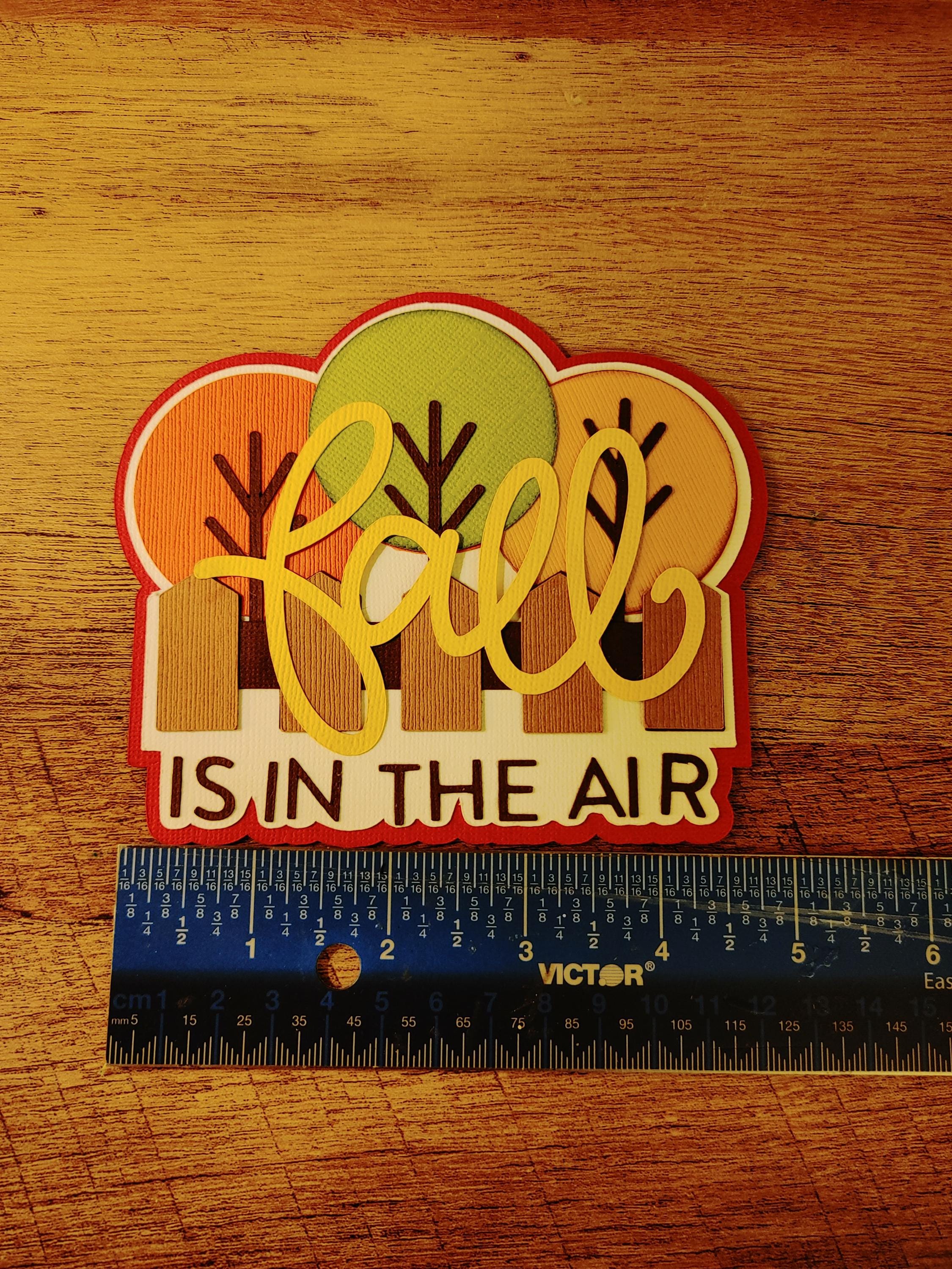 Fall is in the Air Scrapbook Title. Scrapbook Embellishments, Paper ...