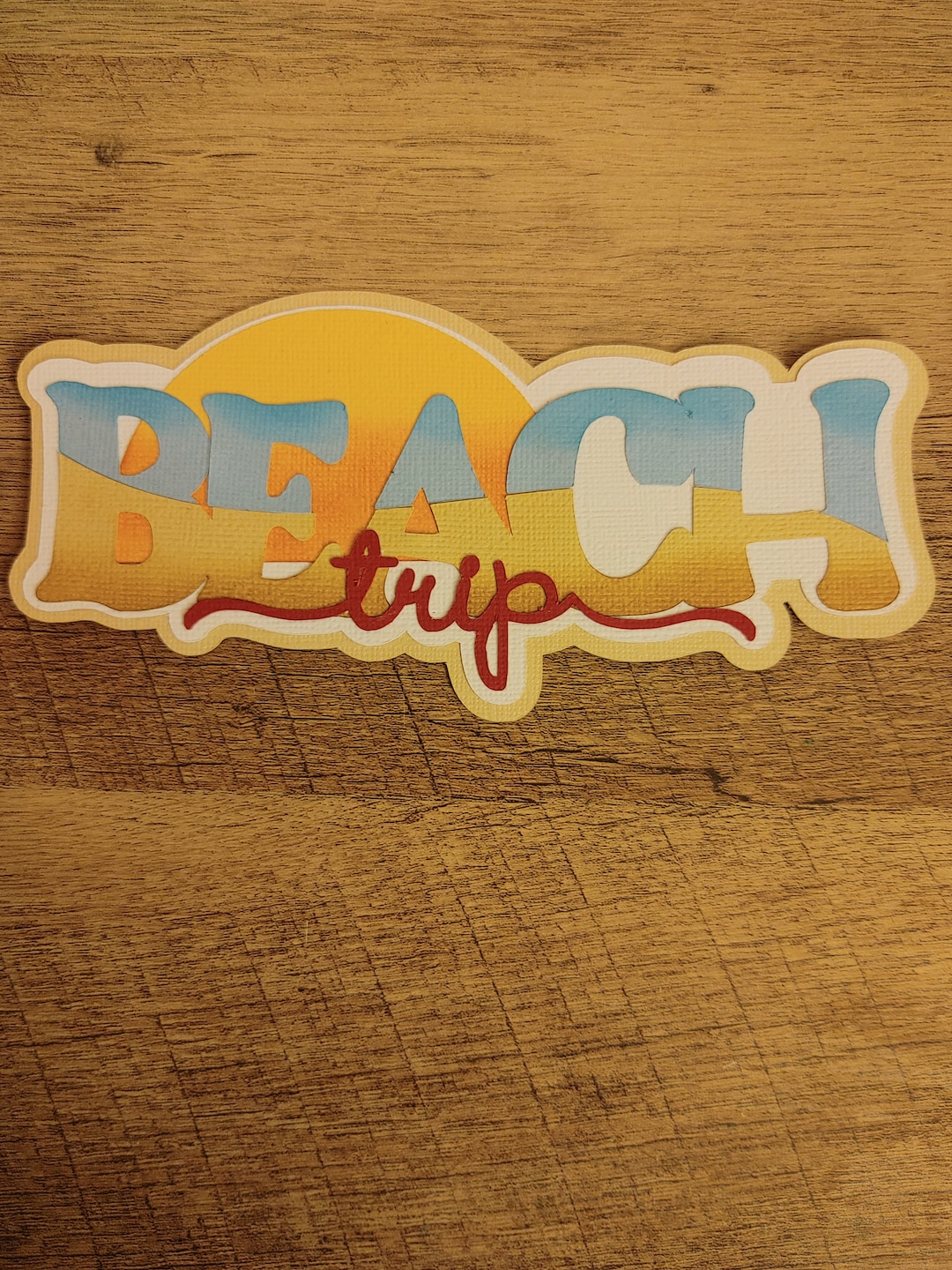 Beach Trip Scrapbook Title - Etsy
