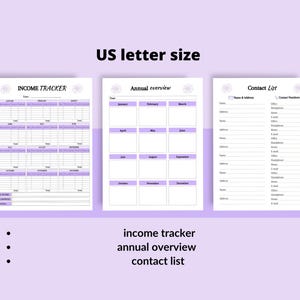 2025 Printable Planner Purple - Etsy