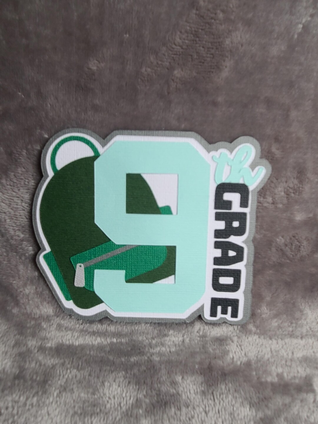 9th Grade Scrapbook Title, High School Paper Piecing - Etsy