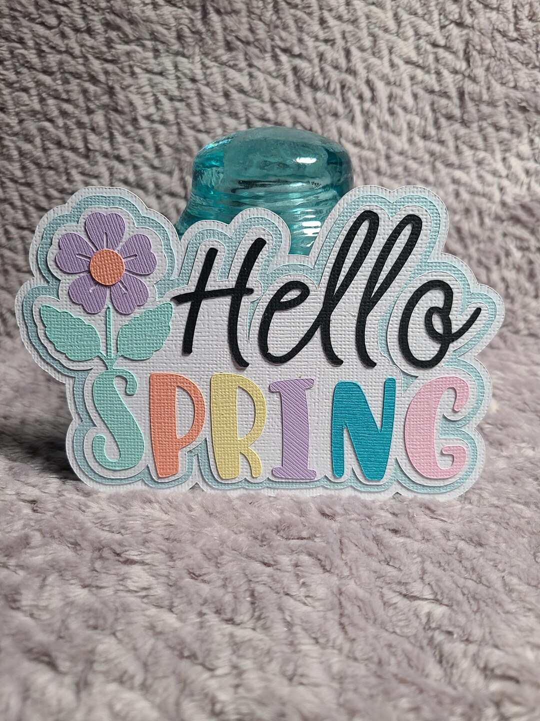 Hello Spring Scrapbook Title. Easter Die Cut, Easter Scrapbook ...