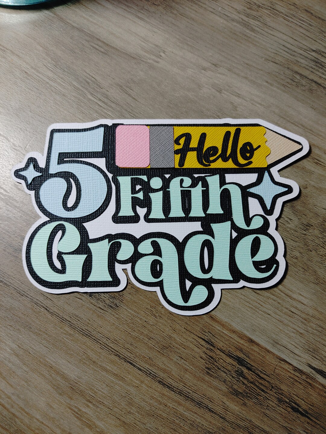 First Day of Fifth Grade Title - Etsy