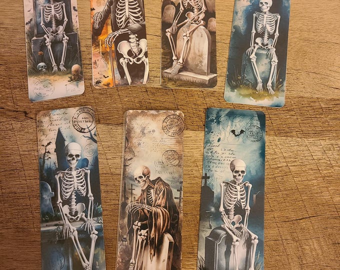 Ghost Bookmark Halloween Bookmark Goth Bookmarks Ghost With Pumpkin ...