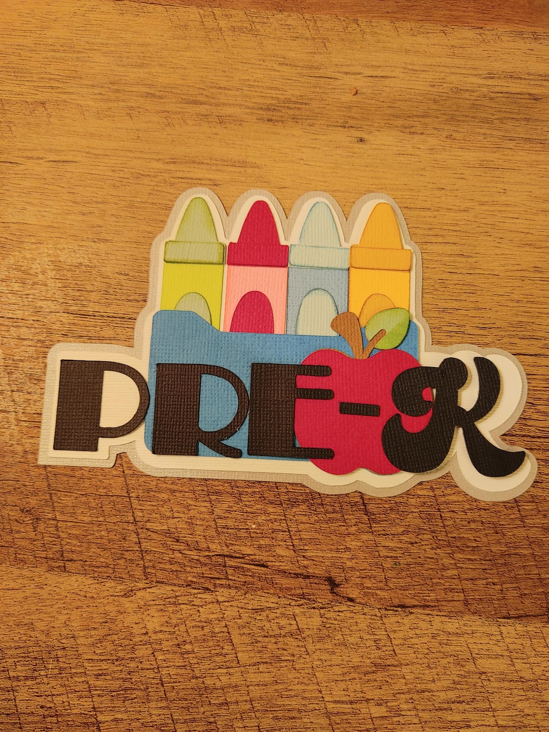 Pre-k Back to School Scrapbook Title. Scrapbook Embellishments, Paper ...