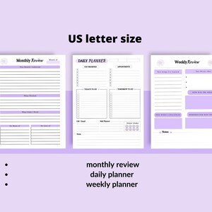 2025 Printable Planner Purple - Etsy
