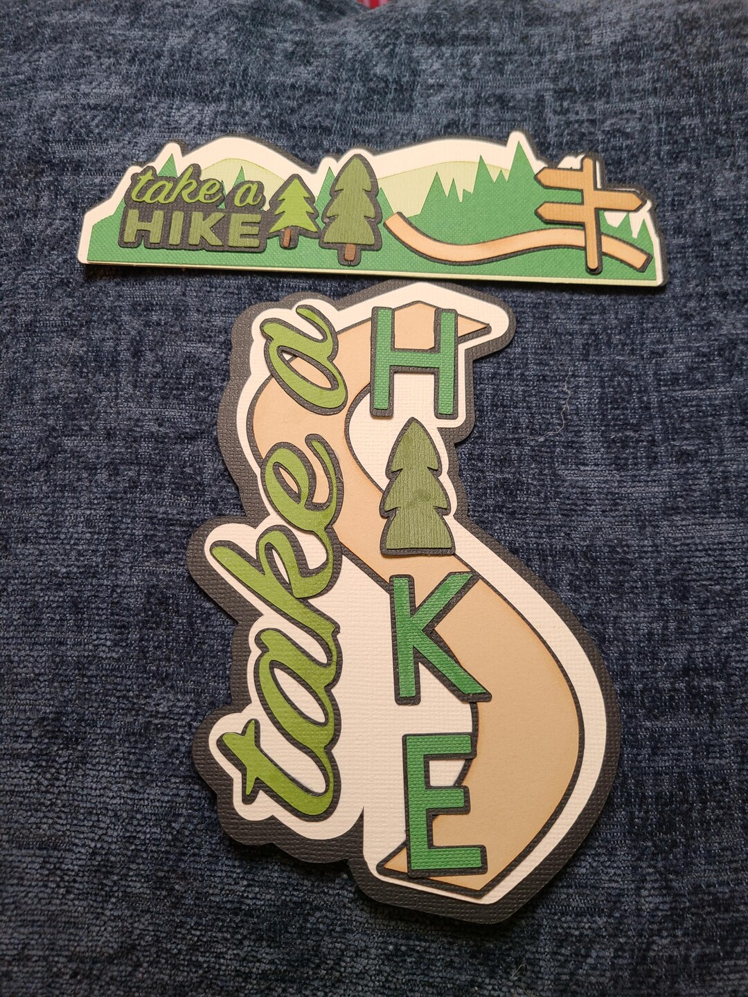 Hiking Scrapbook Title Set of Two - Etsy