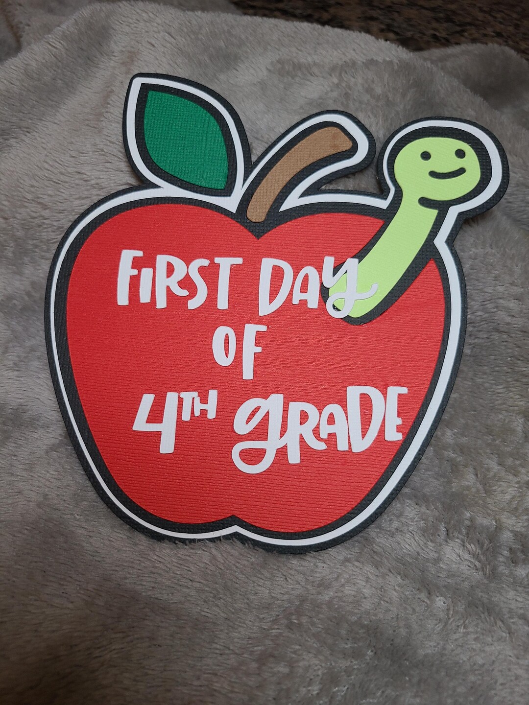 First Day of 4th Grade Title - Etsy