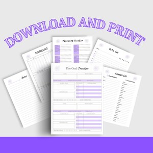 2025 Printable Planner Purple - Etsy