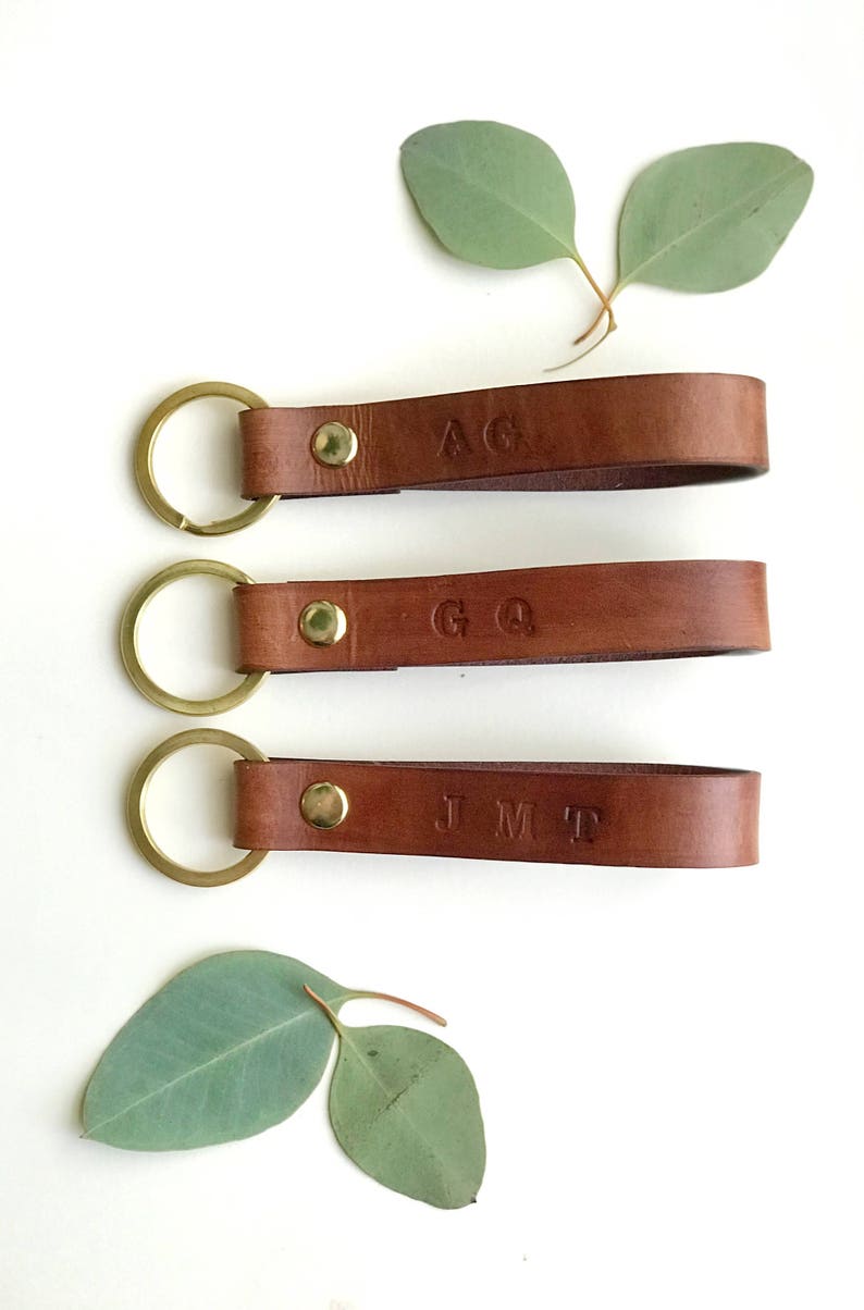 Custom Leather Key Fob Key Chain Personalized Key Fob Keychain | Etsy