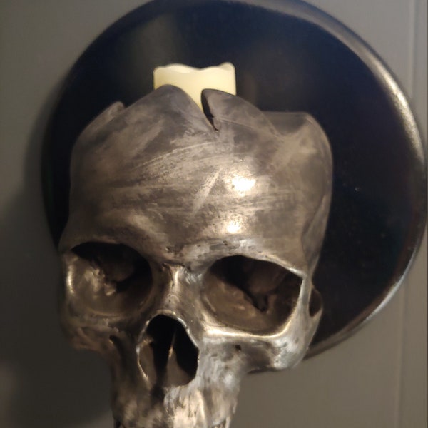 Skull Wall Sconce - Etsy