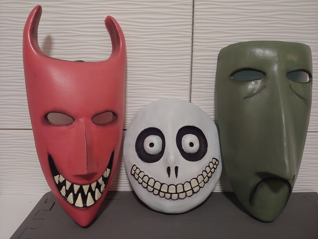 Nightmare Before Christmas Masks lock Shock and Barrel - Etsy
