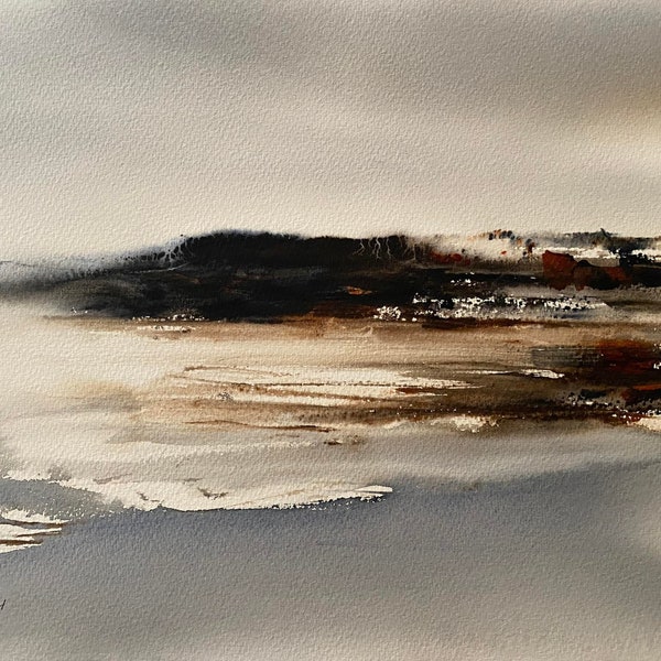 Abstract Watercolor Landscape - Etsy