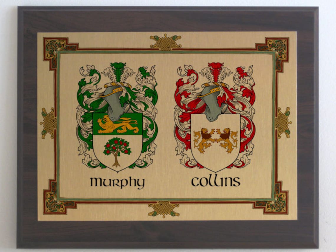 Family Surname Crest Wedding Plaques - Etsy