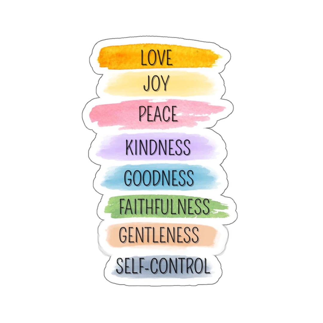 Fruit of the Spirit Kiss Cut Sticker - Etsy