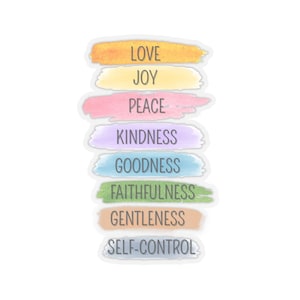 Fruit of the Spirit Kiss Cut Sticker - Etsy