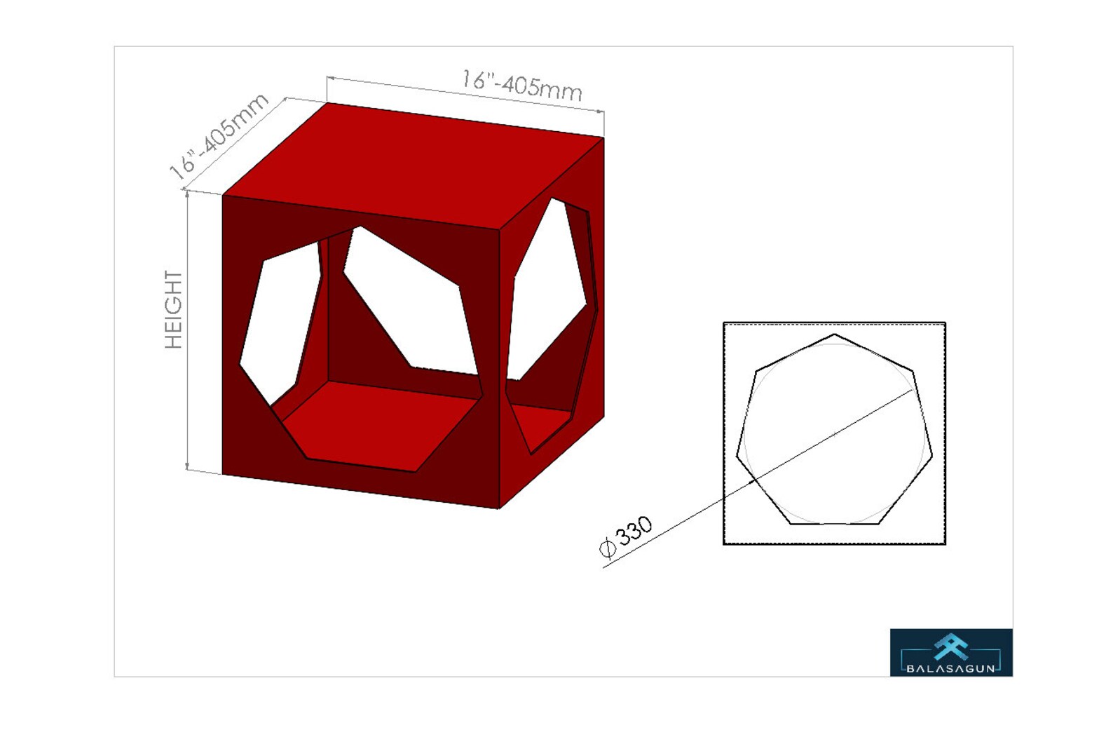 16 Metal Steel Cube End Table / Metal STOOL / Modern Coffee Table ...