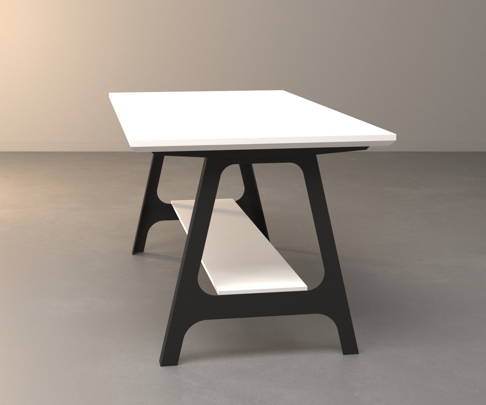 A-frame Desk / Metal Freestanding Desk / Cozy Furniture / MADE-TO-ORDER ...