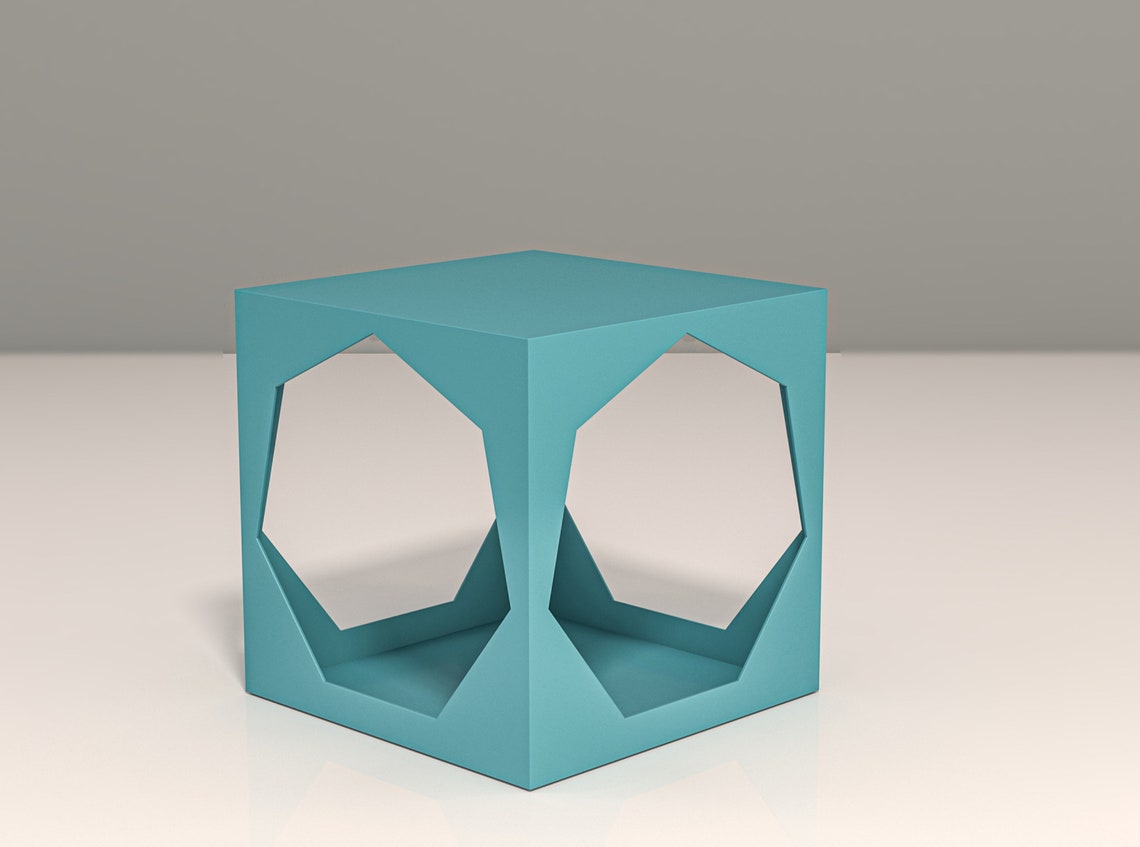 16 Metal Steel Cube End Table / Metal STOOL / Modern Coffee Table ...