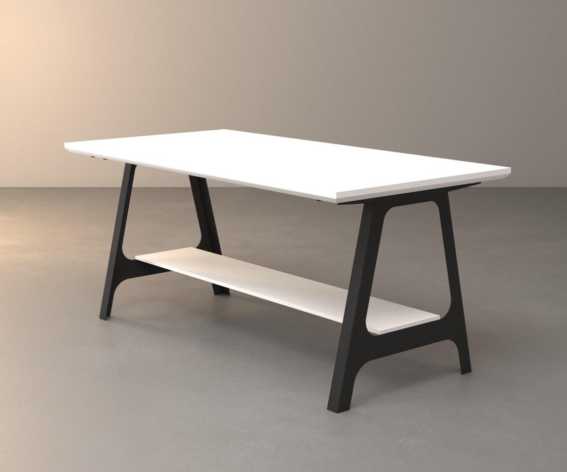 A-frame Desk / Metal Freestanding Desk / Cozy Furniture / - Etsy