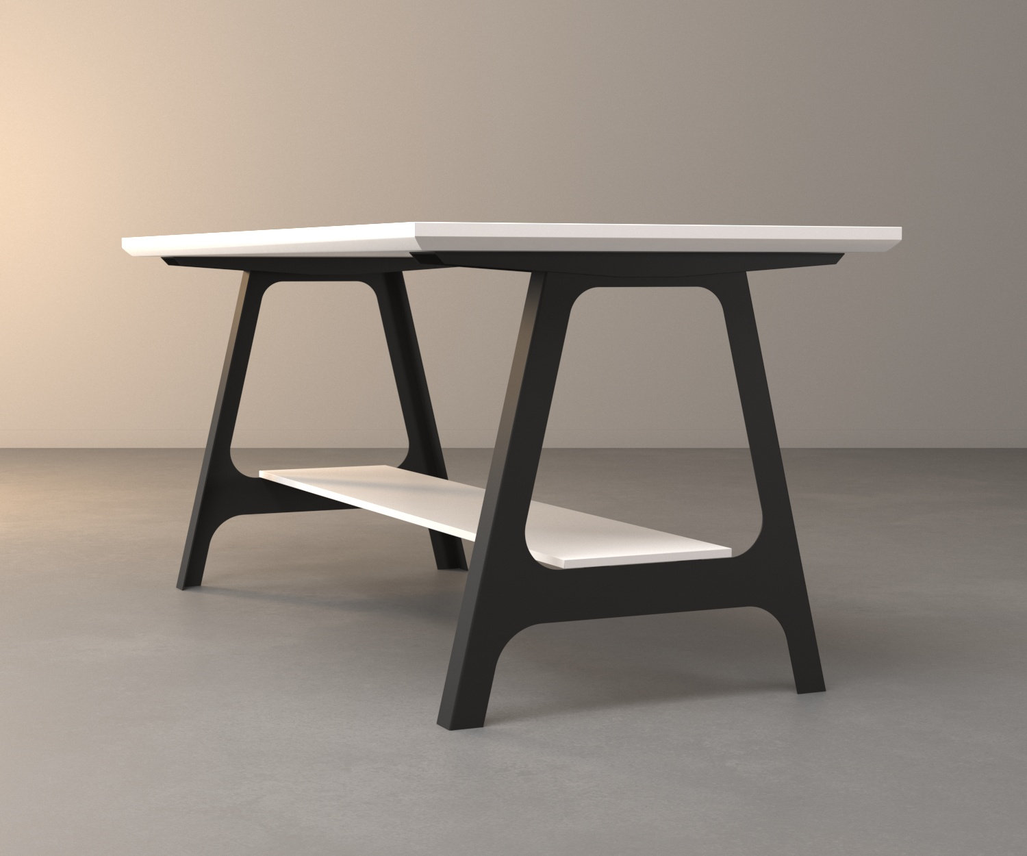 A-frame Desk / Metal Freestanding Desk / Cozy Furniture / MADE-TO-ORDER ...