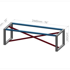 Conference Table Dining Table With Table Top CROSS-X Modern ...