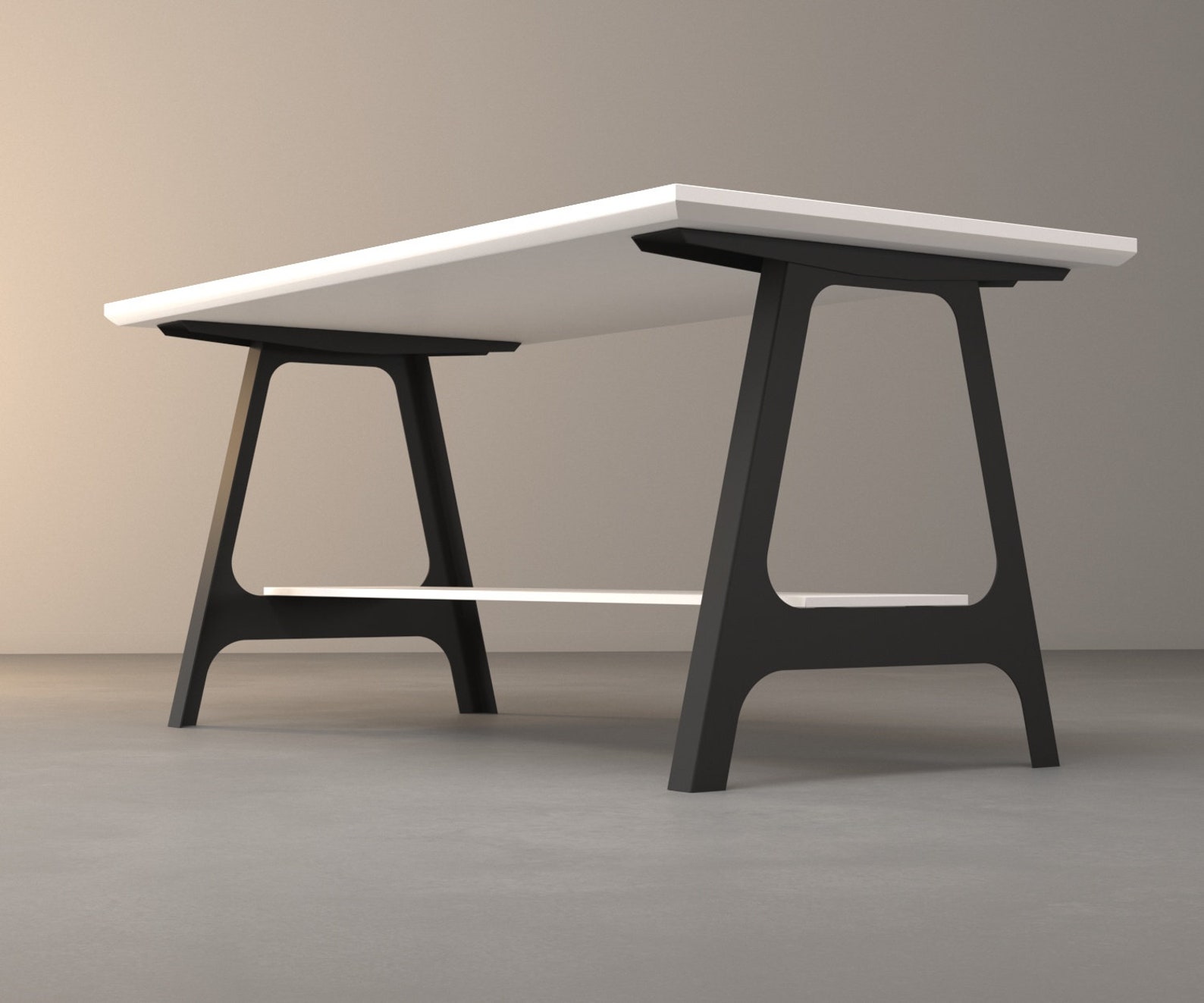 A-frame Desk / Metal Freestanding Desk / Cozy Furniture / MADE-TO-ORDER ...