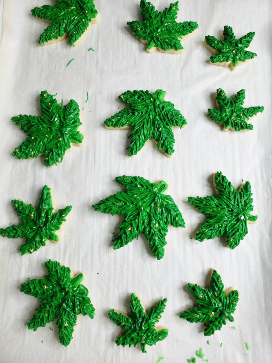 Pot Leaf Cookies 420 Cookies Ganja Cookies | Etsy