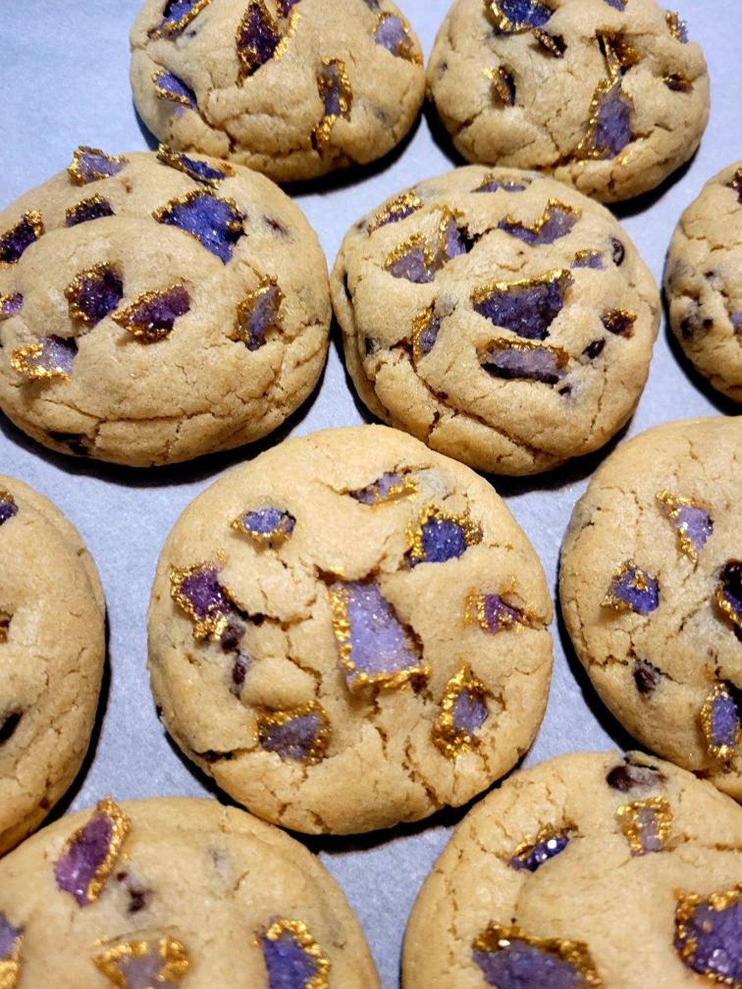 The Original Amethyst Geode Chocolate Chip Cookies - Etsy