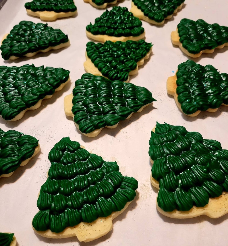 Christmas Tree Sugar Cookies - Etsy