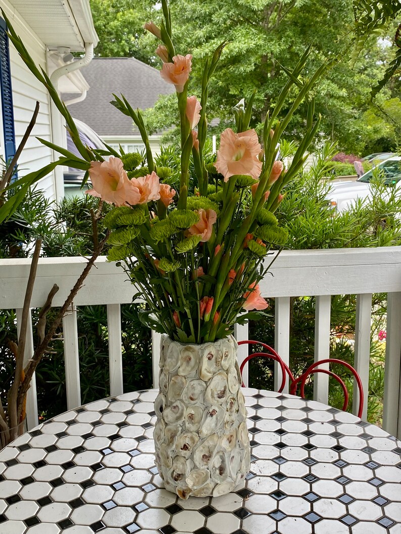 Oyster Shell Vase Ceramic Vase Oyster Shell Decor - Etsy