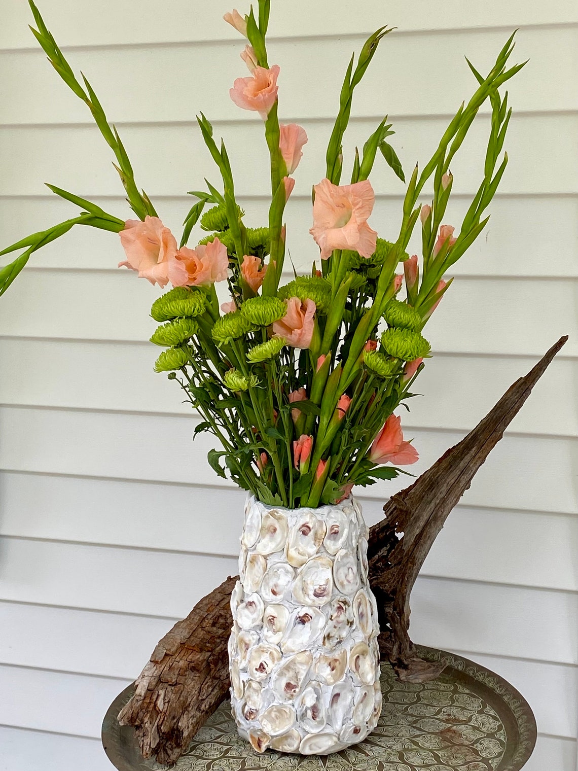 Oyster Shell Vase Ceramic Vase Oyster Shell Decor - Etsy