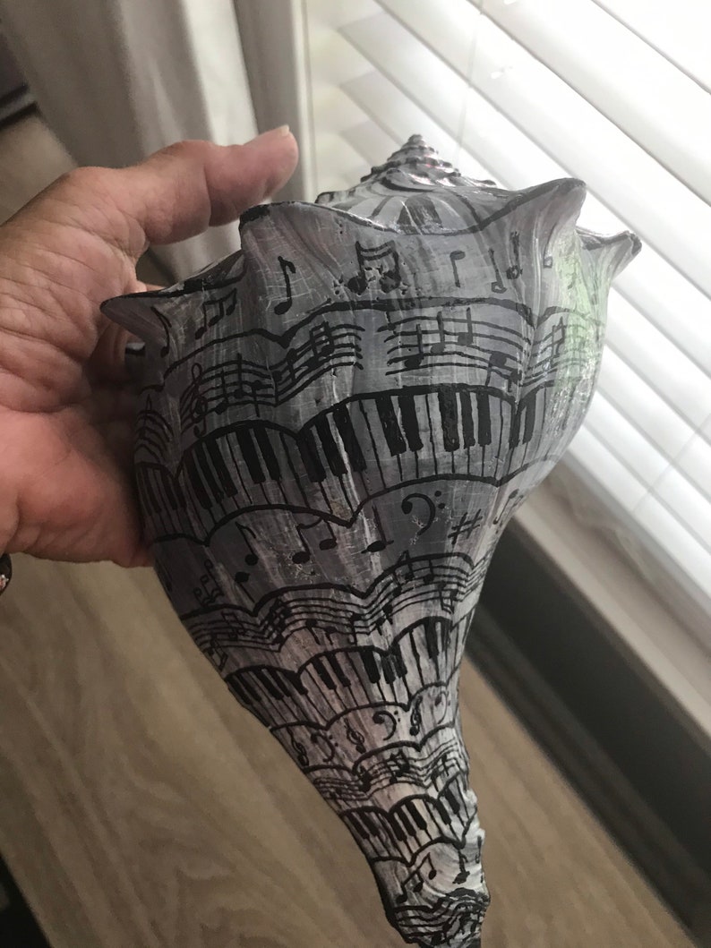 Hand Painted Seashell Music Musician Gift Pawleys Island - Etsy