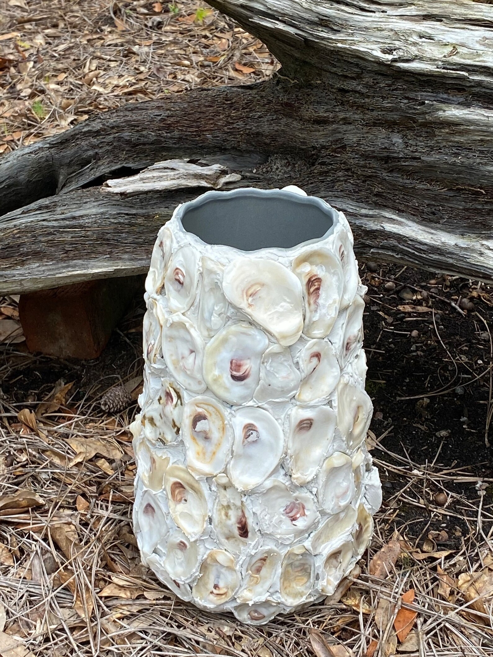 Oyster Shell Vase Ceramic Vase Oyster Shell Decor - Etsy