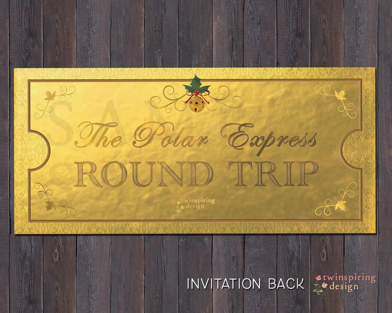 Polar Express Golden Ticket Birthday - Etsy
