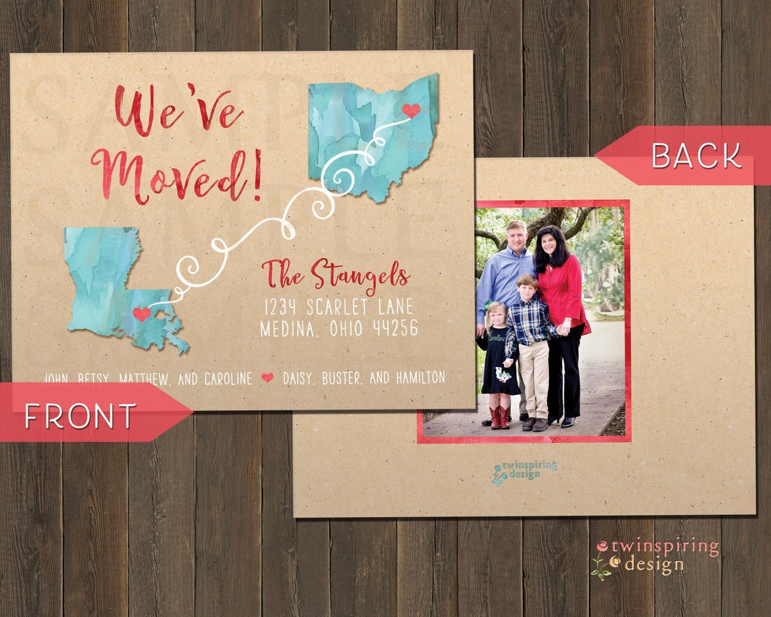 Moving Announcement | New State | We've Moved Photo Card - Etsy